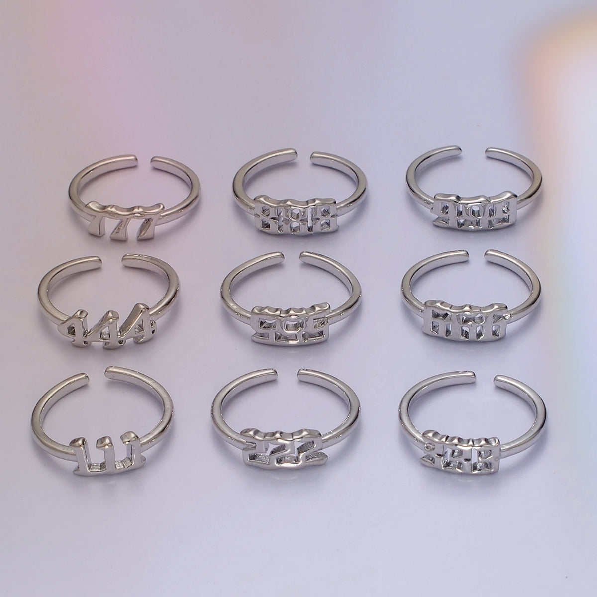 silver angel number ring – moonbloomer